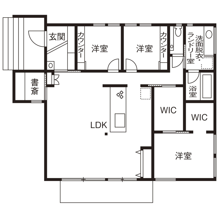 【SUUMO】 【2000万円台/平屋/素材感/間取り図】28坪を隅々まで生かした動線・収納が優秀。大人ヴィンテージな平屋 - ハウスクラフト 津島スタジオの建築実例詳細 | 注文住宅
