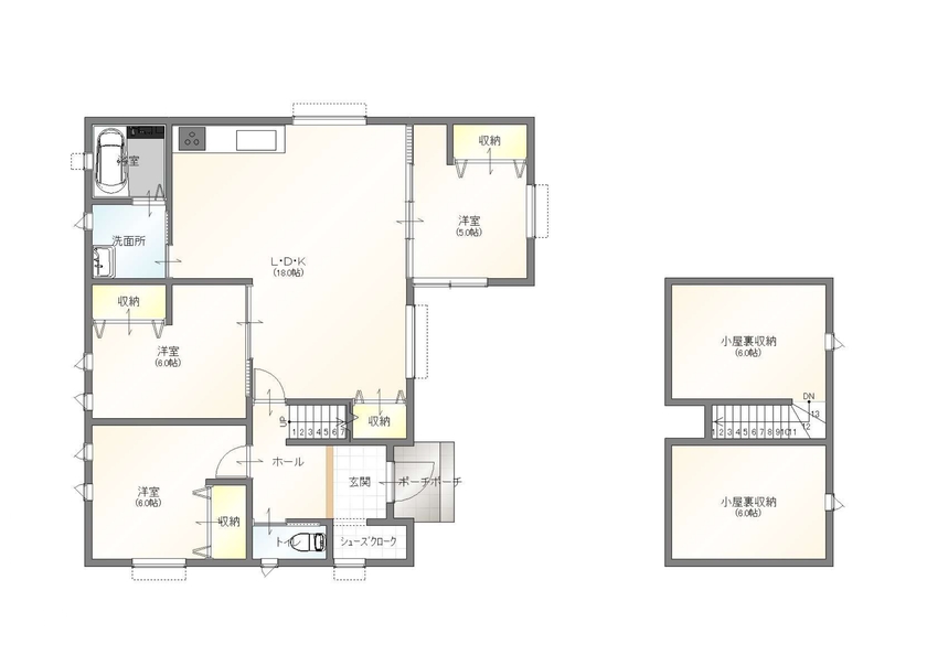 【SUUMO】 【滋賀県丨平屋3LDK24坪丨1150万円丨間取り図有】ロフト付きで収納不足の不安も解消/太陽光付き/ZEH基準 - いえとち本舗 滋賀 の建築実例詳細 | 注文住宅