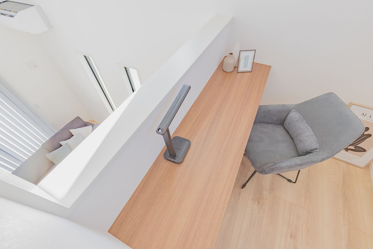 【SUUMO】 【36.8坪｜3LDK＋S】おうち時間を楽しむ。吹き抜け×スキップフロア×広々バルコニーの家 - R+house福岡東（永代ハウス） の建築実例詳細 | 注文住宅