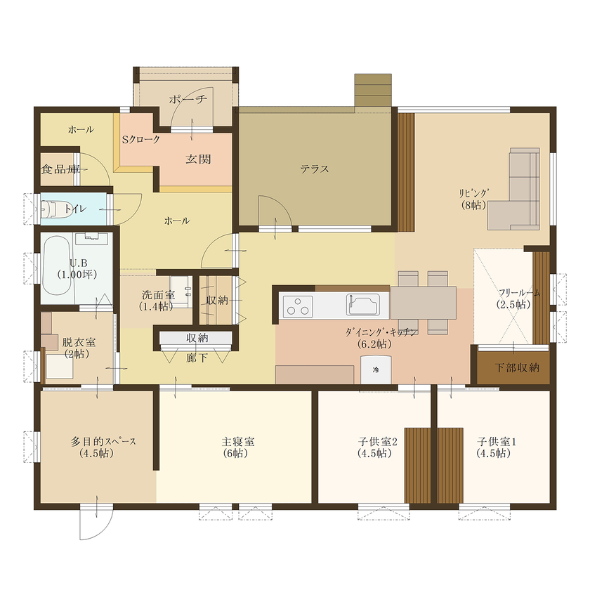【SUUMO】 【30坪｜平屋｜ナチュラル系｜間取り図有】窓からの景色がまるで絵画のような家 - 東陽AP の建築実例詳細 | 注文住宅
