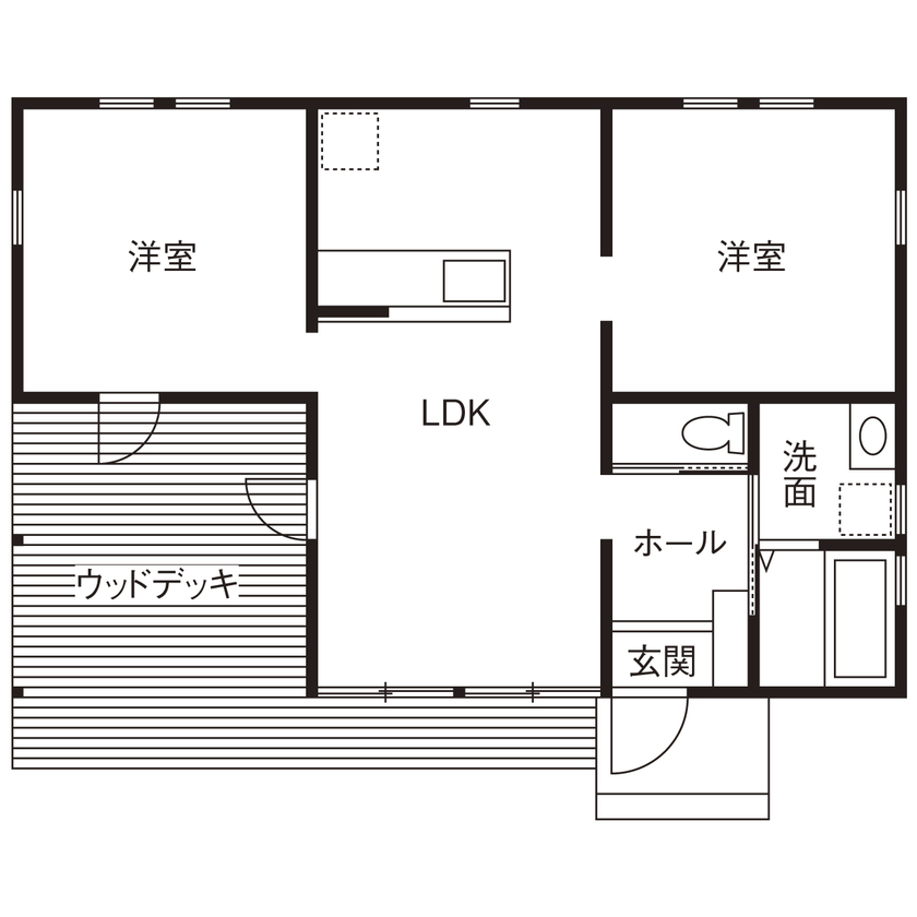 【SUUMO】 【BinO｜平屋｜1000万円台｜20坪｜間取り有】平屋ではじまる夢、平屋でひろがる夢、建てた後から忙しい - アクロスホーム 小島BASEの建築実例詳細 | 注文住宅