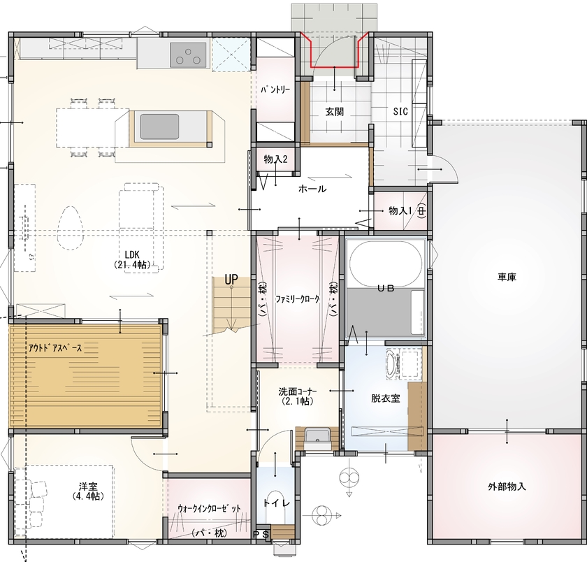 【SUUMO】 【寒河江市/4LDK/アウトドアリビング】家族の絆を深める、こだわりのガレージハウス - ネクストイノベーション の建築実例詳細 | 注文住宅