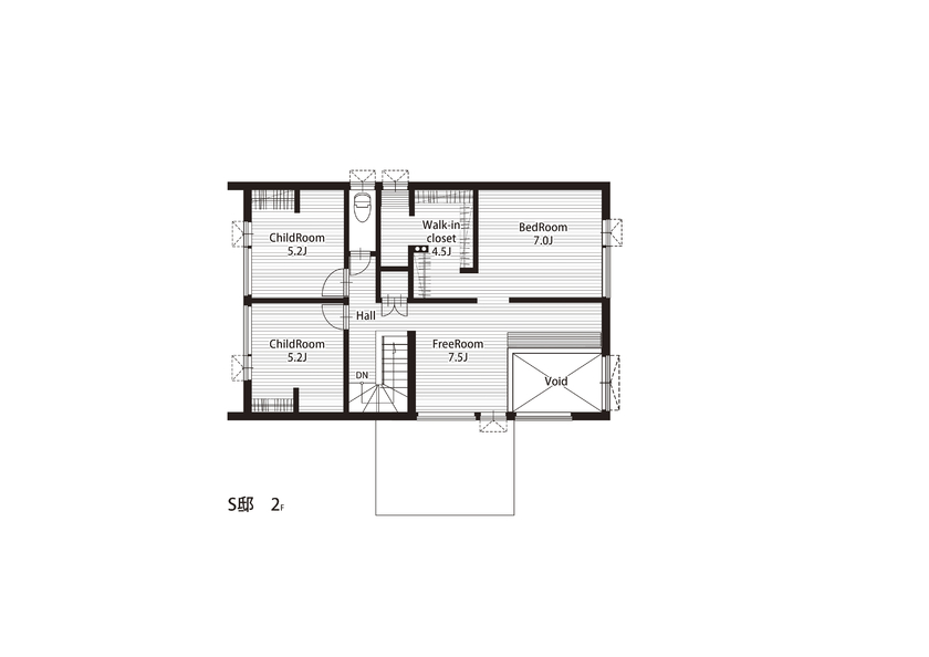 【SUUMO】 【札幌市/3LDK+フリールーム間取図/造作家具】大胆に施したレッドシダー無塗装板の外観が特徴的な住まい - SMAUTO STV興発 の建築実例詳細 | 注文住宅