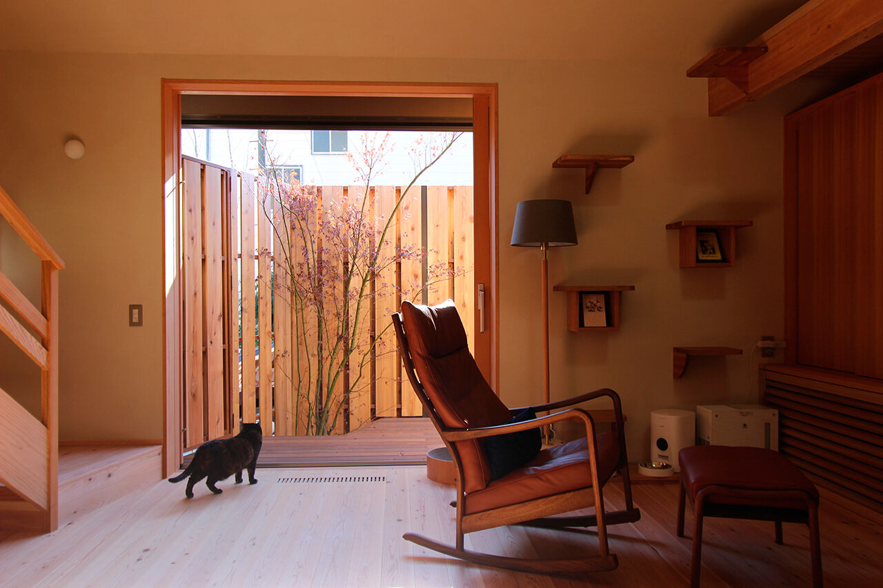 【SUUMO】 【2000万円台/湘南/間取図有/旗竿地】無駄を削ぎ落した暮らし上手な空間。愛猫との暮らしを楽しむ終の棲家 - かすがい建築舎 の建築実例詳細 | 注文住宅