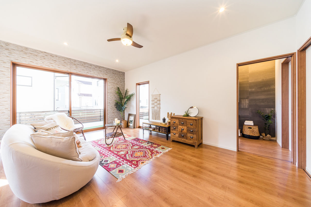 【SUUMO】 【31.9坪／2200万円/間取り図有】リゾートフルなナチュラルテイストに包まれ、家族や友人たちと休日を満喫 - アイキョーホーム(パナソニック耐震工法) 本店の建築実例詳細 ...