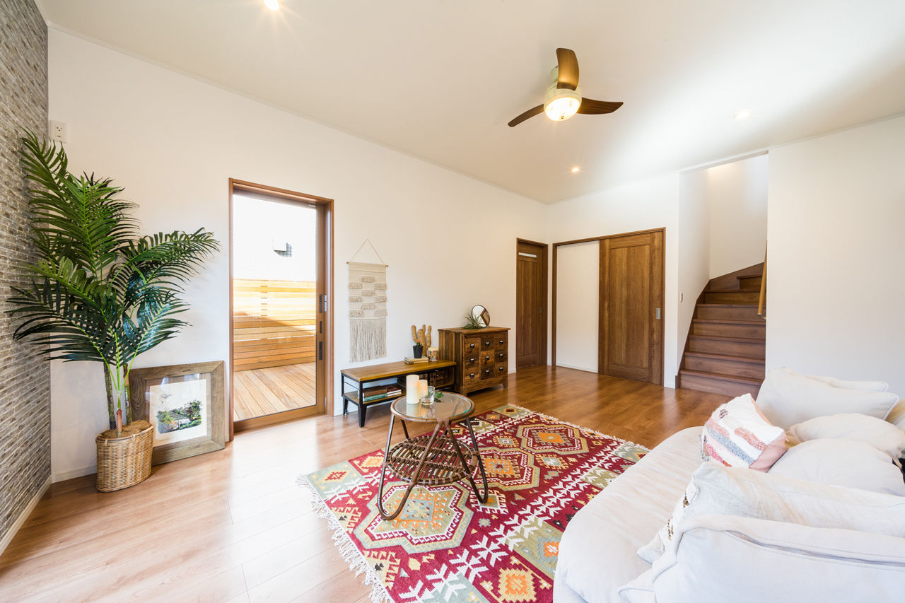 【SUUMO】 【31.9坪／2200万円/間取り図有】リゾートフルなナチュラルテイストに包まれ、家族や友人たちと休日を満喫 - アイキョーホーム(パナソニック耐震工法) 本店の建築実例詳細 ...