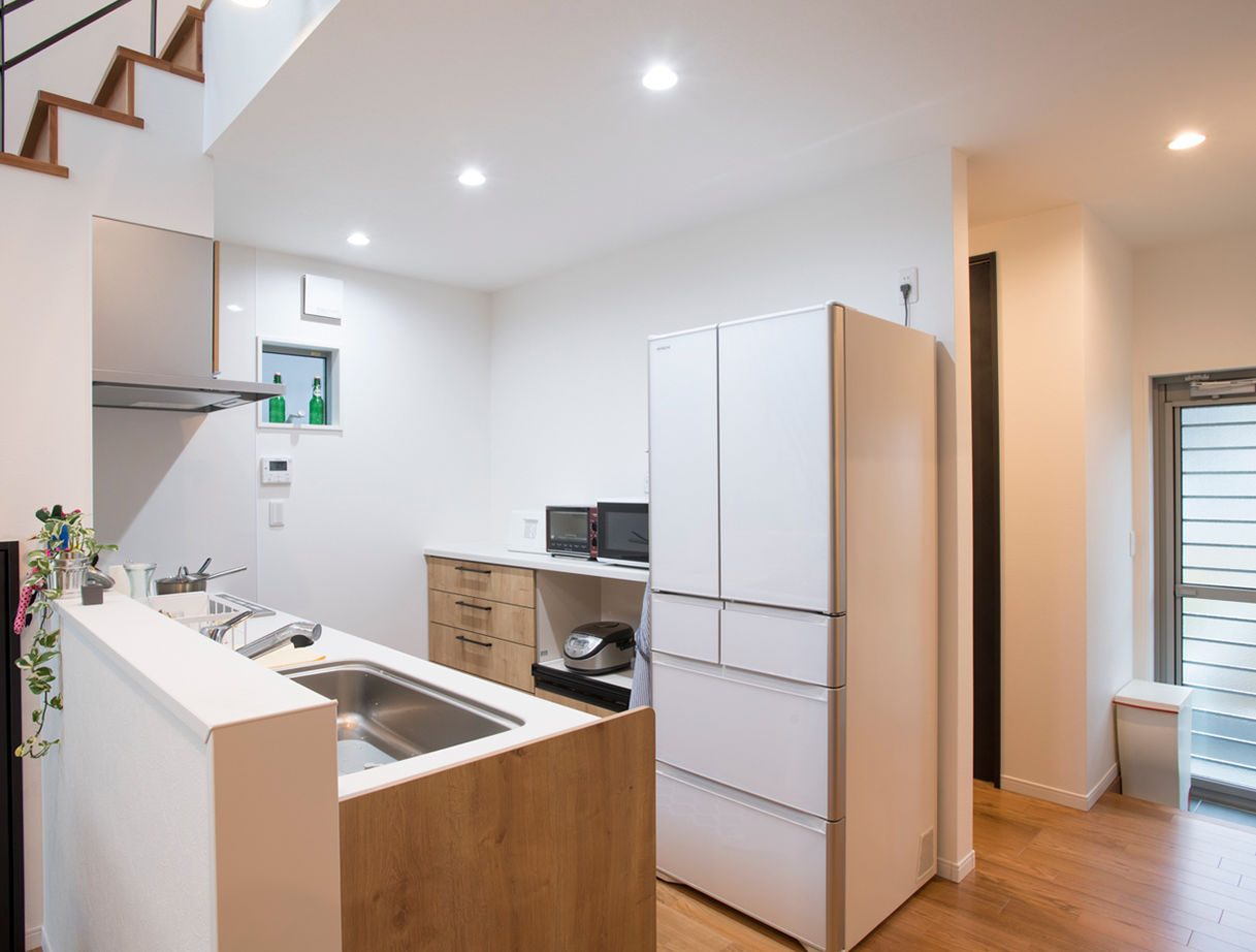 【SUUMO】 【2100万円/32坪/間取図有】吹抜け×リビング階段×アイアン手摺 明るくインテリアにもこだわった家 - なかやしきホーム の建築実例詳細 | 注文住宅