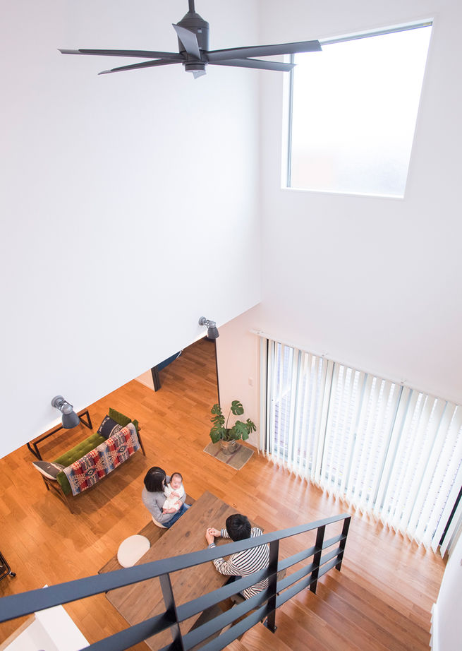 【SUUMO】 【2100万円/32坪/間取図有】吹抜け×リビング階段×アイアン手摺 明るくインテリアにもこだわった家 - なかやしきホーム の建築実例詳細 | 注文住宅