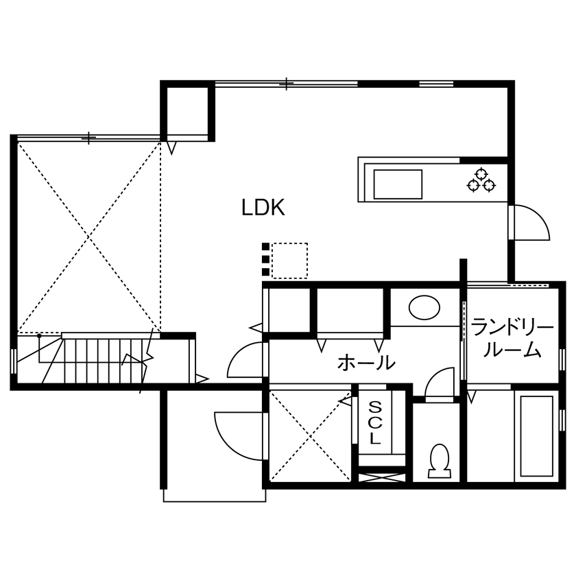 【SUUMO】 【大津市／1700万円台／間取り図有】吹き抜けのある開放的なLDKが生み出す、開放感と寛ぎに満ちた家 - COLORS工務店 一級建築士事務所 の建築実例詳細 | 注文住宅