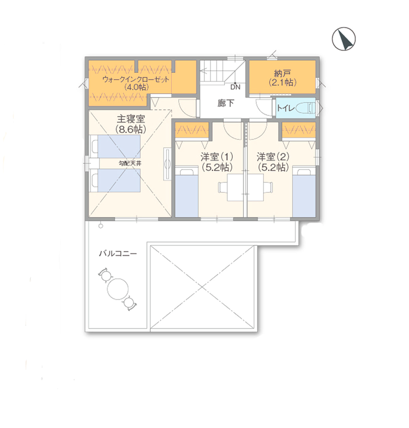 【SUUMO】 【大阪/2200万円台/2階建て/ロジア/間取り図有】約10畳ものロジアを設けた豊かな時間を過ごせる家 - 高橋開発の注文住宅 の建築実例詳細 | 注文住宅