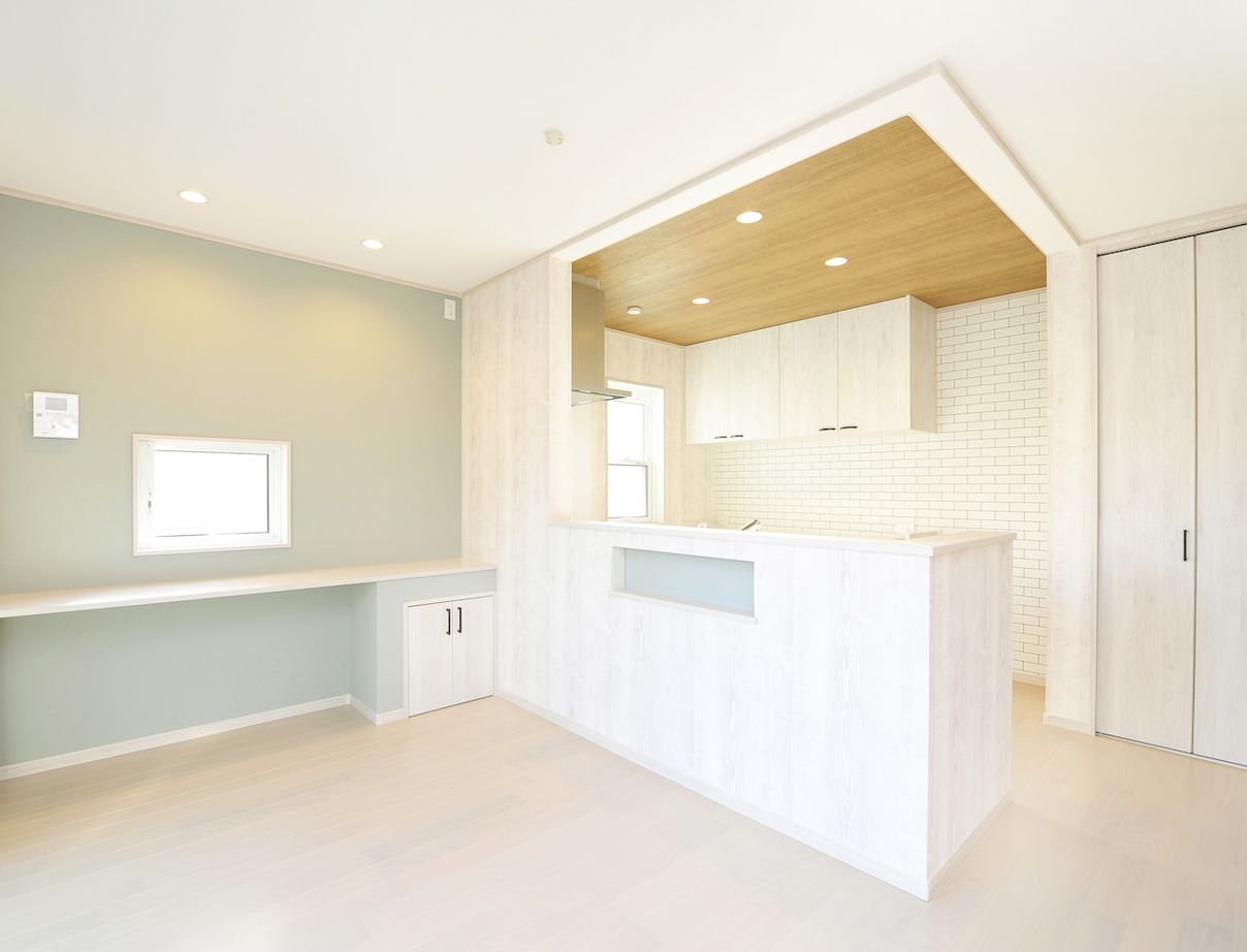 【SUUMO】 【41.7坪｜間取図｜17.5畳のLDK】和室からデッキまでフラットにつながる空間はゆったり過ごす憩いの場 - ISHIDAの家 石田工務店 の建築実例詳細 | 注文住宅