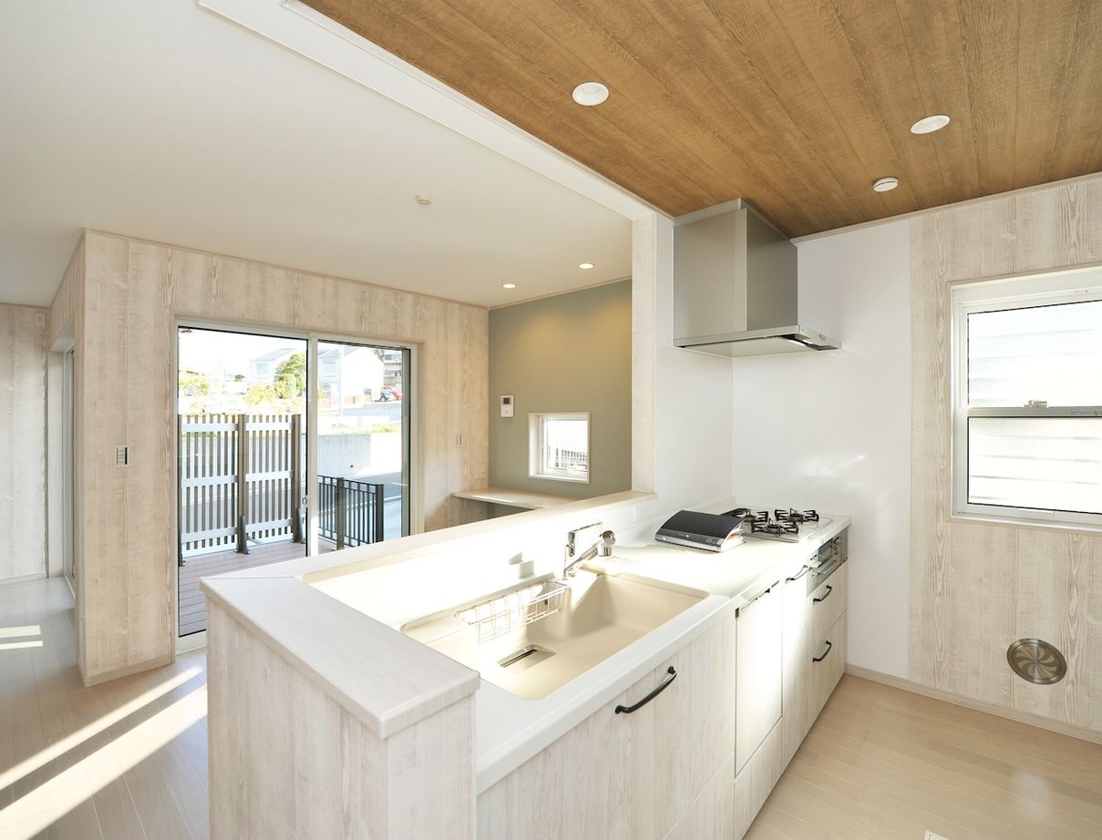 【SUUMO】 【41.7坪｜間取図｜17.5畳のLDK】和室からデッキまでフラットにつながる空間はゆったり過ごす憩いの場 - ISHIDAの家 石田工務店 の建築実例詳細 | 注文住宅