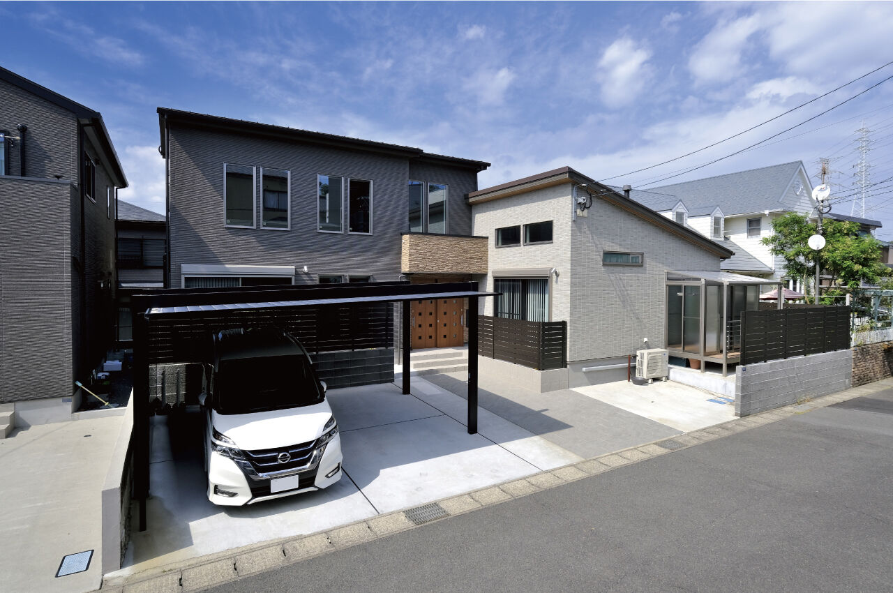 【SUUMO】 【2階建て/3LDK/鹿児島市】ほどよい距離感で緩やかに家族をつなぐ二世帯住宅 - 三洋ハウス の建築実例詳細 | 注文住宅