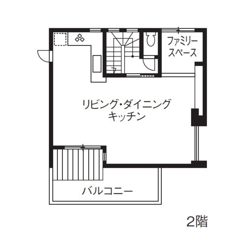 【SUUMO】 【30坪台/間取り図有/ウッドデッキ】バルコニーを「庭」として楽しむ。2階LDKの家 - 住友林業 の建築実例詳細 | 注文住宅
