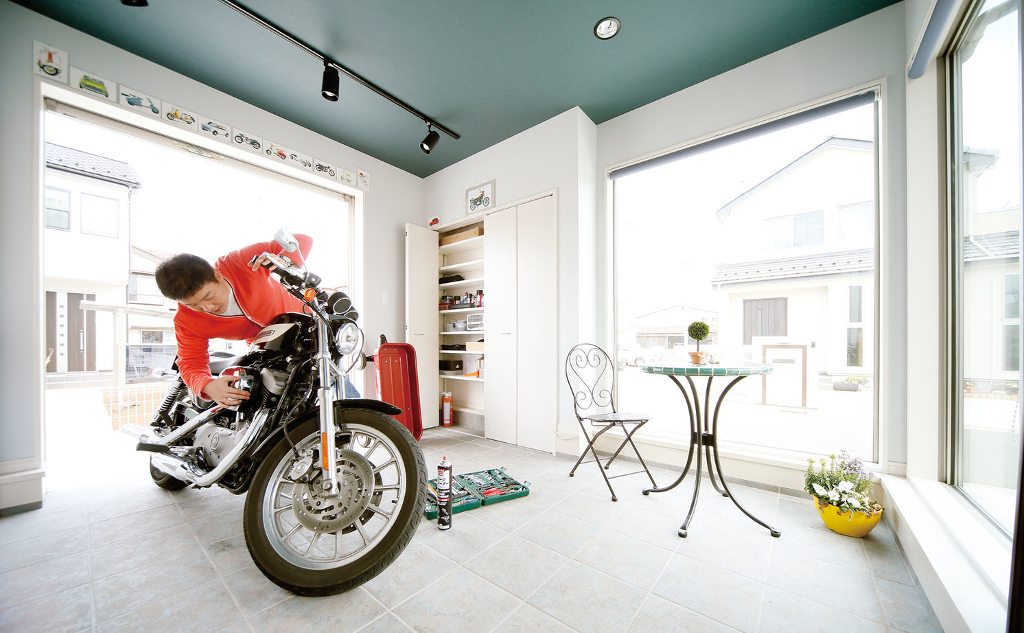 【SUUMO】 【1000万円台／30.2坪／バイクガレージ】夢を叶えてくれた斬新なアイデアで趣味が思いっきり楽しめる家に - ナナホーム(川越) の建築実例詳細 | 注文住宅