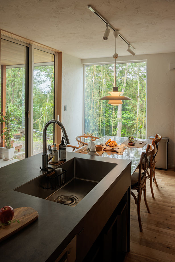 【SUUMO】 【3000万円台/50坪/間取り図有】大きな軒のあるウッドデッキが快適。自然に癒されるガレージハウス - エーセンス建築設計 千葉スタジオの建築実例詳細 | 注文住宅