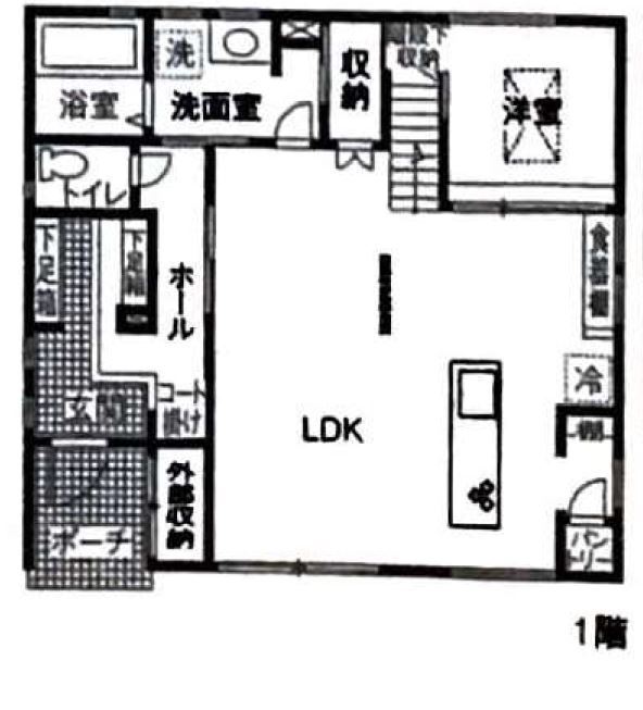 【SUUMO】 【4LDK間取図/アイランドキッチン/パントリー】アイデア光るデザインで実現！開放的な中2階の勉強スペース - ID アーキテクチャル アトリエ 東雁来モデルの建築実例詳細 ...