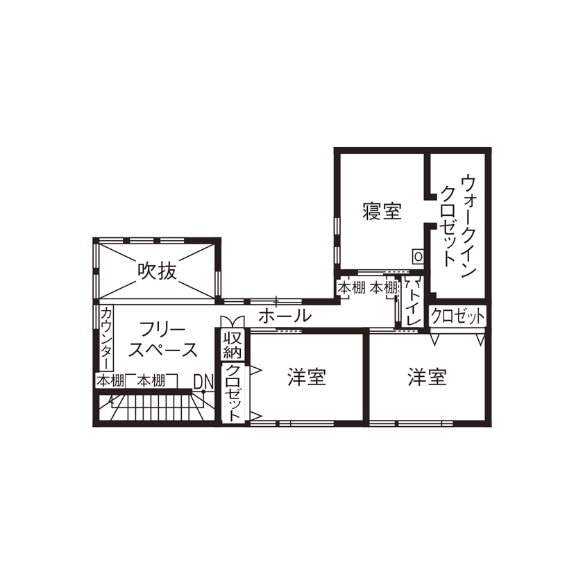 【SUUMO】 【札幌市/パティオ/4LDK間取図】中庭のメリット＋コの字型、工夫に満ちたプライベート空間 - ID アーキテクチャル アトリエ 東雁来モデルの建築実例詳細 | 注文住宅