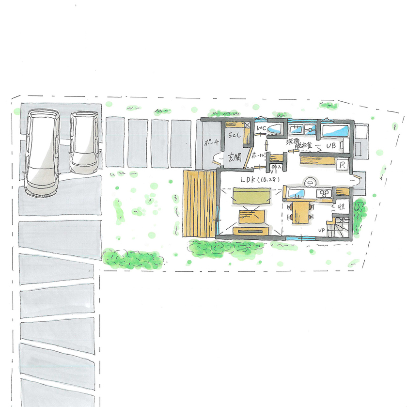 【SUUMO】 【1700万円台/延床30坪以下/間取り図有】コンパクトながらも明るく開放的な、かっこいい家 - シンプルハウス の建築実例詳細 | 注文住宅
