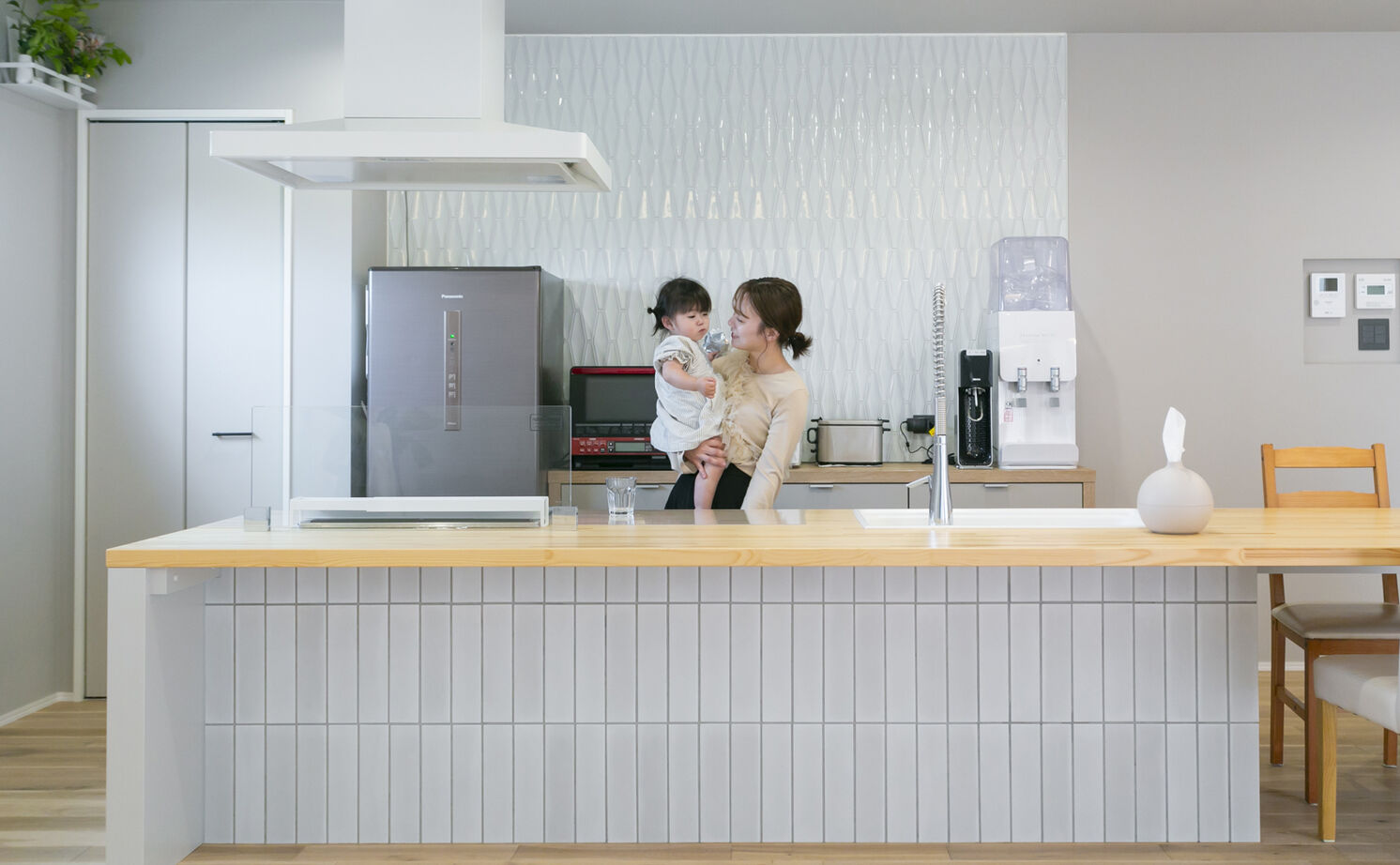 【SUUMO】 【平屋・3LDK・間取り図・オリジナルキッチン】家事がラクな動線を実現。やわらかなカフェ風の平屋 - Lib Work 熊本店の建築実例詳細 | 注文住宅