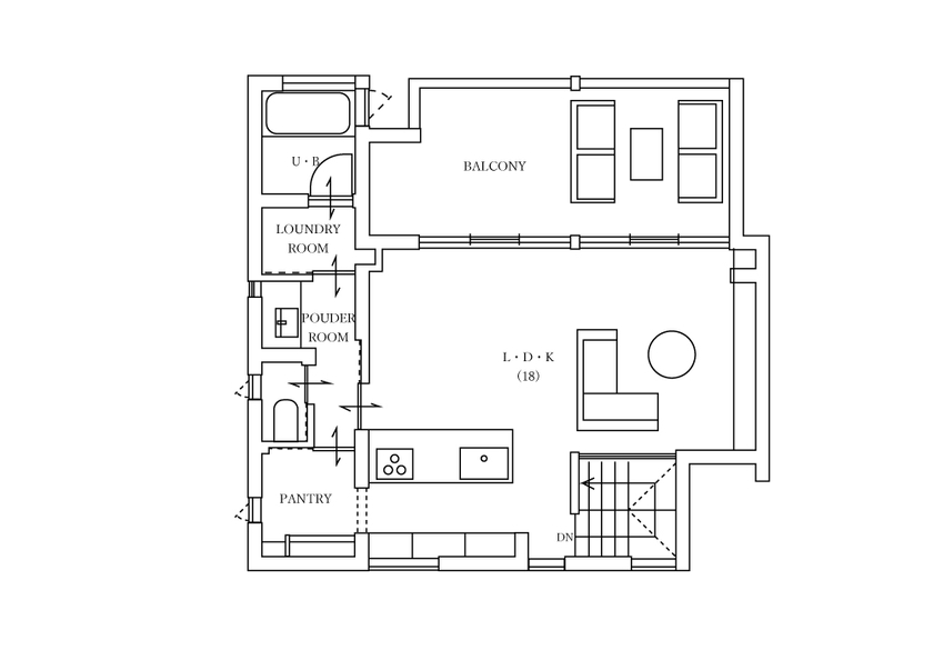 【SUUMO】 【間取り図有/二階リビング/3LDK＋土間スペース】 非日常のホテルライクな住まい。憧れのSEASIDE LIFE - KASHII DESIGN HOME / 香椎建設 の ...
