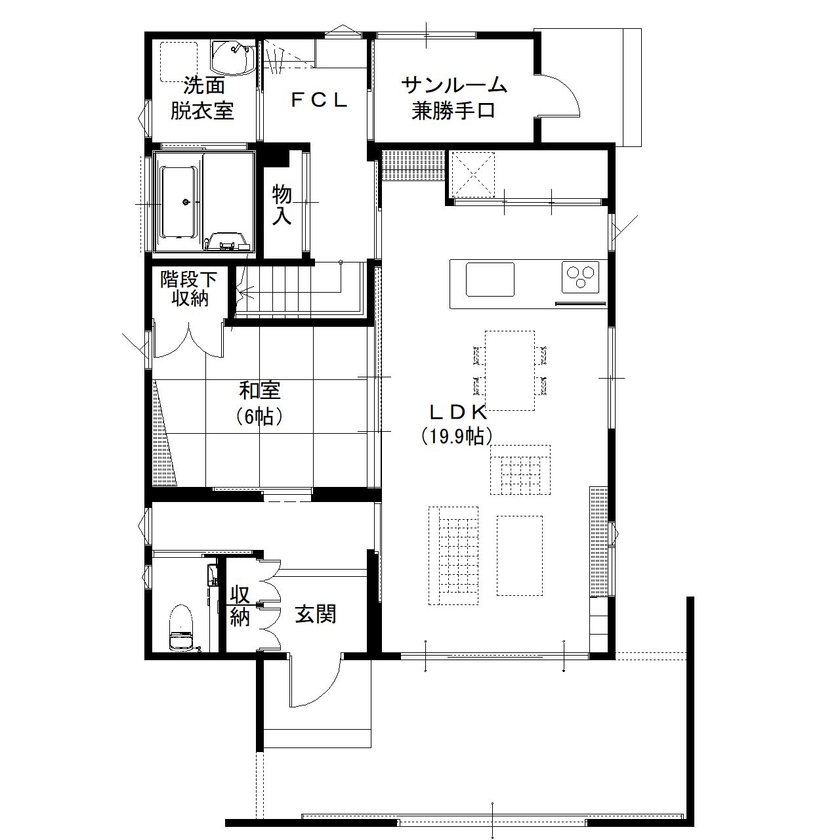 【SUUMO】 【2,000万円台後半/高岡市/4LDK/38.6坪/吹抜け/間取り図有】 - デキノヤホーム の建築実例詳細 | 注文住宅