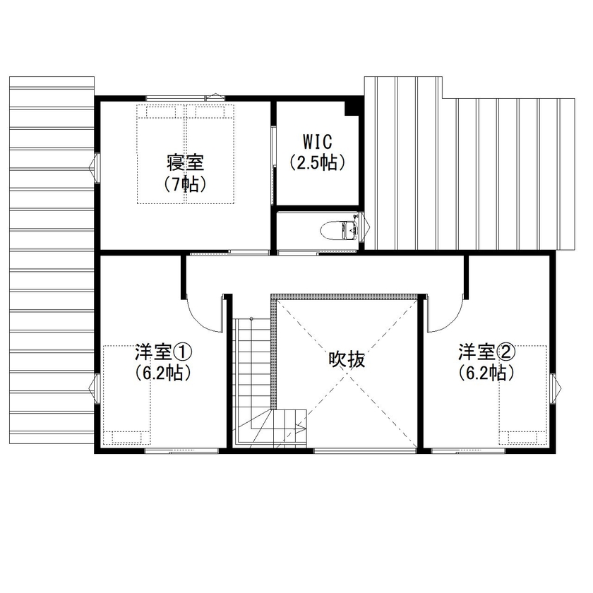 【SUUMO】 【氷見市/4LDK/36.4坪/吹抜け/間取り図あり】吹抜けで大きな窓から光が差し込む明るい家 - デキノヤホーム の建築実例詳細 | 注文住宅