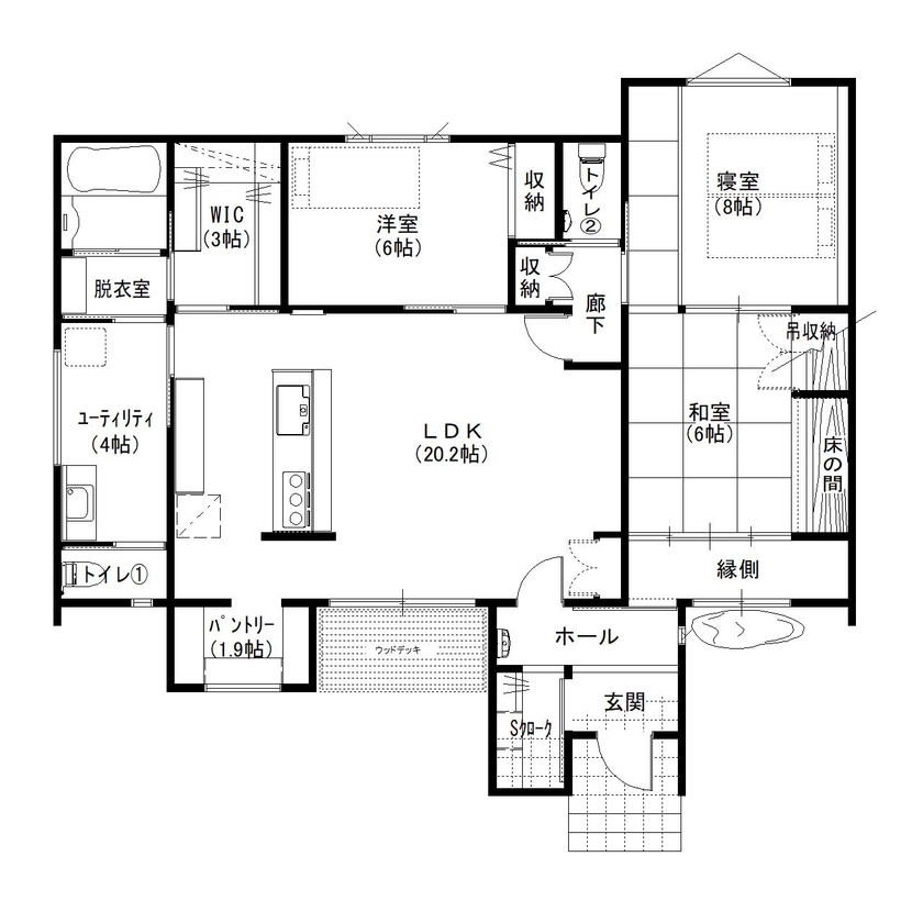 【SUUMO】 【高岡市/3LDK/32.7坪/平屋】 温泉旅館のような和室+寝室 - デキノヤホーム の建築実例詳細 | 注文住宅