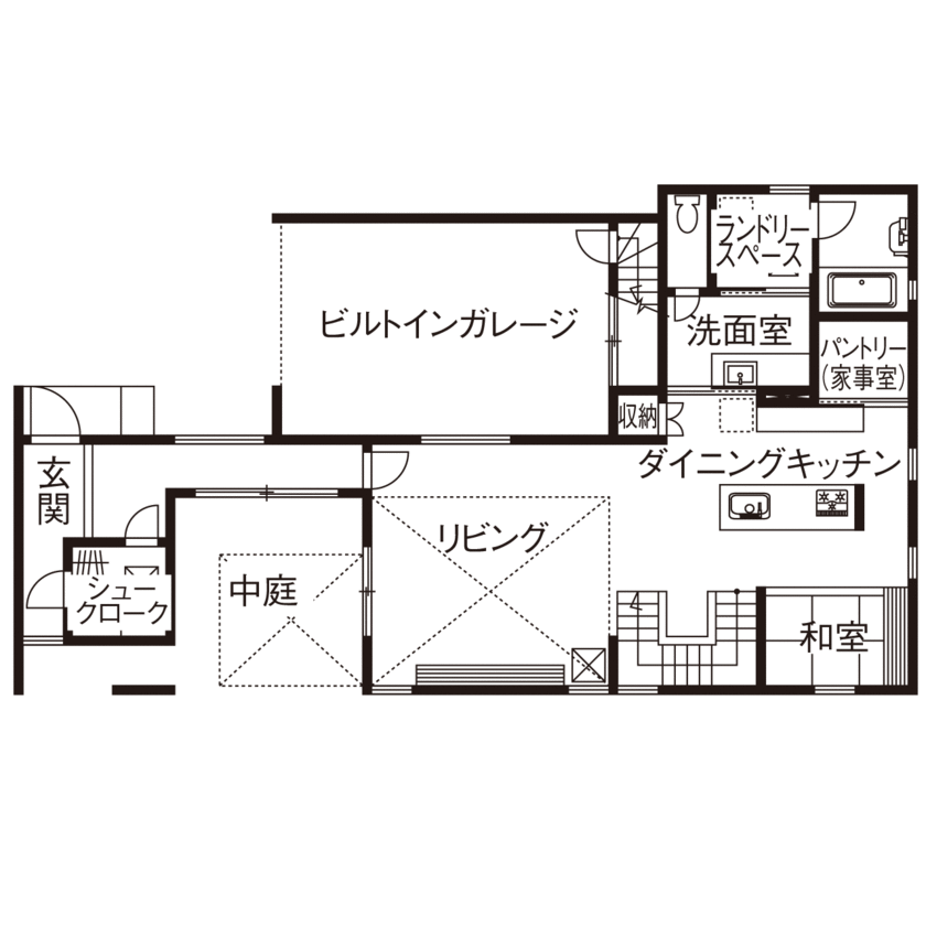 【SUUMO】 【4000万円台/間取図有/ビルトインガレージ】陽光あふれる大空間でも、夏涼しい！断熱性に優れたZEHの家 - ビクトリーホーム の建築実例詳細 | 注文住宅
