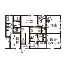 【SUUMO】 【4000万円台/間取り図有/3階建て/多世帯/賃貸併用住宅】多彩な照明が魅せるホテルライクなモダンハウス - RC design の建築実例詳細 | 注文住宅