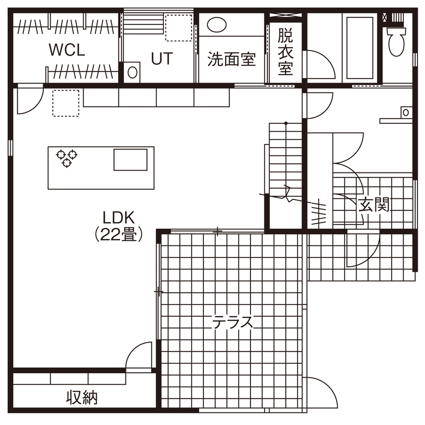 【SUUMO】 【2000万円台後半】富山県/3LDK/37.5坪《間取り図有》― 五感を刺激するモノトーン、無機質モダンの家 - セキホーム の建築実例詳細 | 注文住宅