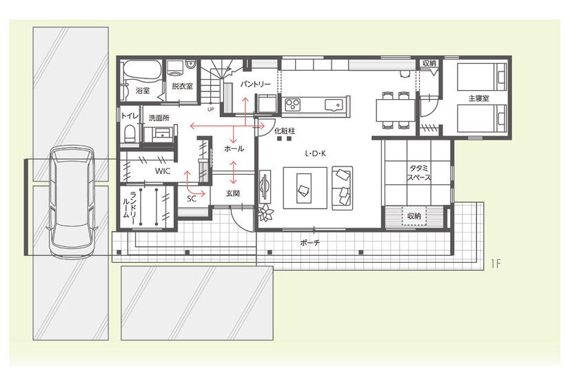 【SUUMO】 【足利市/3LDK/39.76坪/半平屋】平屋と2階建てのイイトコどりを叶えた「半平屋」 - 東建ビルダー 足利ショールームの建築実例詳細 | 注文住宅