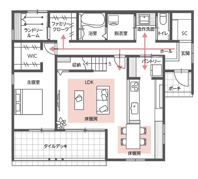 【SUUMO】 【太田市/3LDK/半平屋/33.06坪】平屋と2階建てのイイトコどりの「半平屋」の家 - 東建ビルダー 足利ショールームの建築実例詳細 | 注文住宅