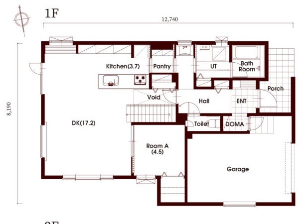 【SUUMO】 【2500~2999万円/48坪/ガレージ/4LDK/間取図】快適さにとことんこだわった、機能性に優れた住まい - 豊栄建設 の建築実例詳細 | 注文住宅