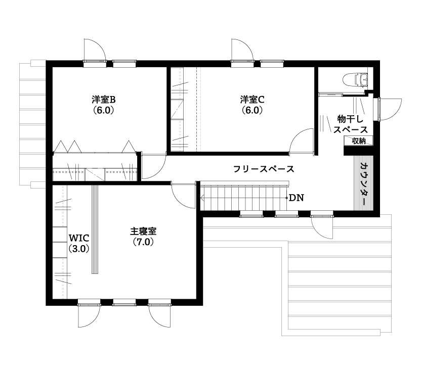 【SUUMO】 【2000万円台/間取図/4LDK/38坪】落ち着きのあるナチュラルモダンスタイルの家 - ロゴスホーム 札幌北の建築実例詳細 | 注文住宅